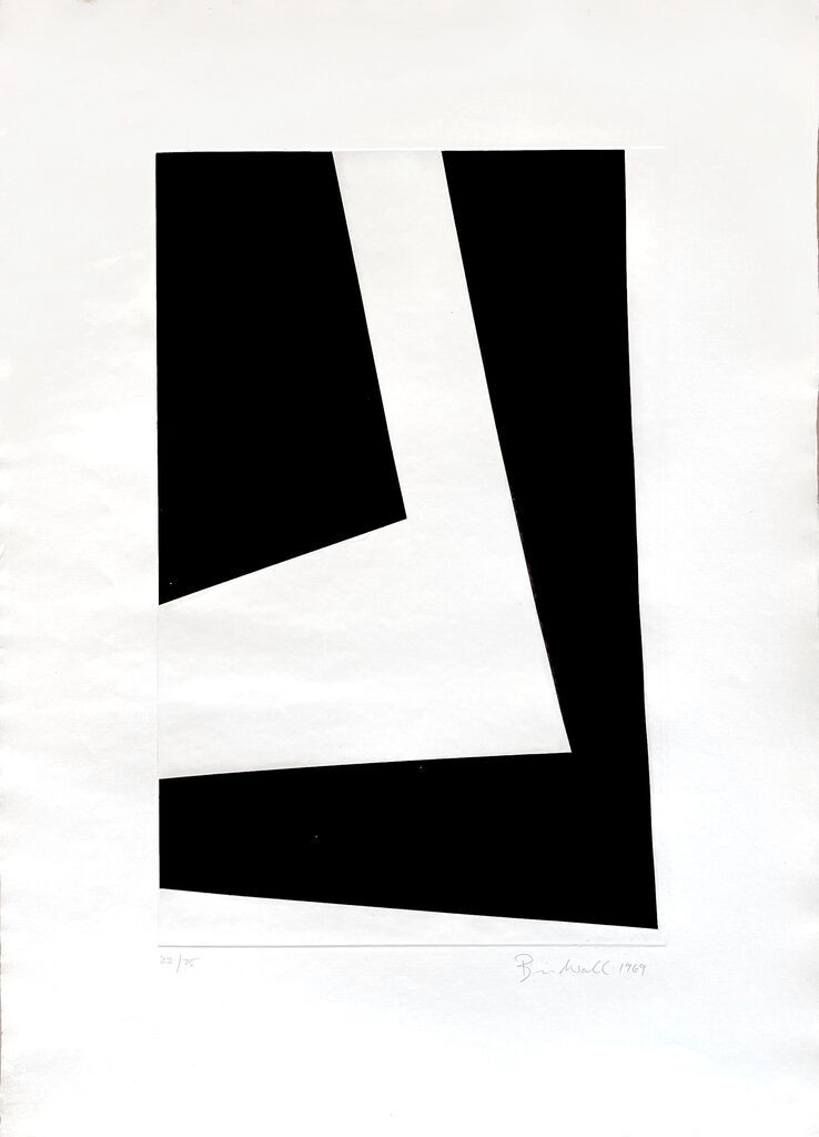 Brian Wall, Untitled Hard Edge Minimalist Etching (Geometric ...