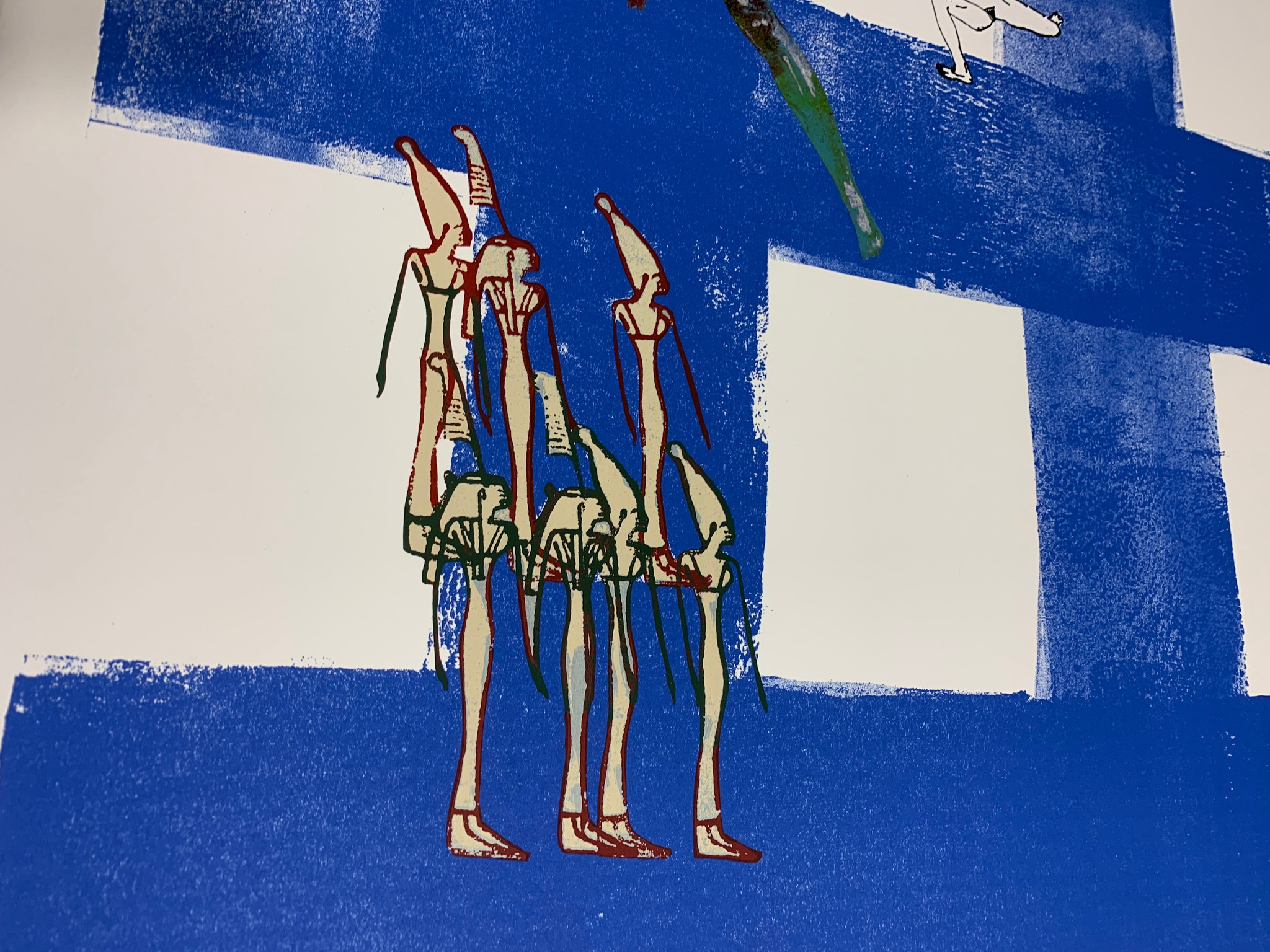 Nancy Spero, Airborne from Exit 8 portfolio, 1998 - Alpha 137 Gallery