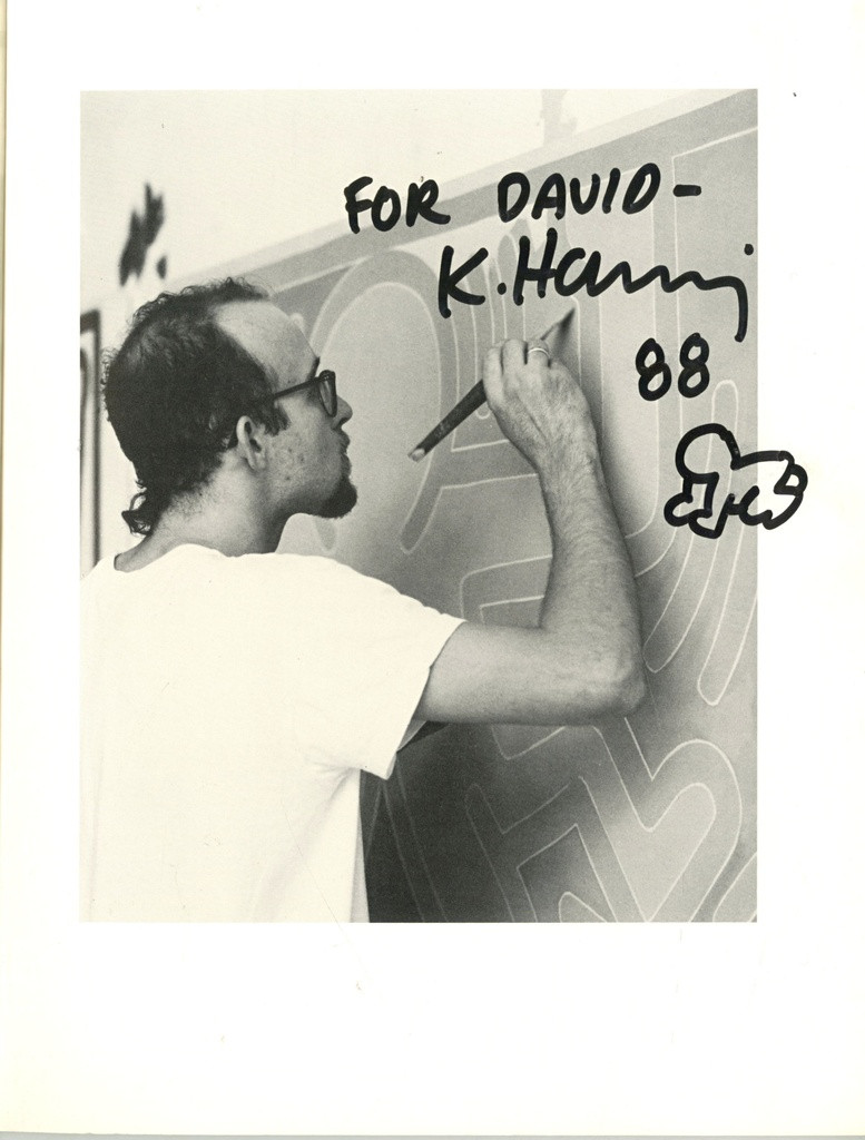 Keith Haring, Unique Drawing, 1988 (inscribed to David) - Alpha 137 Gallery