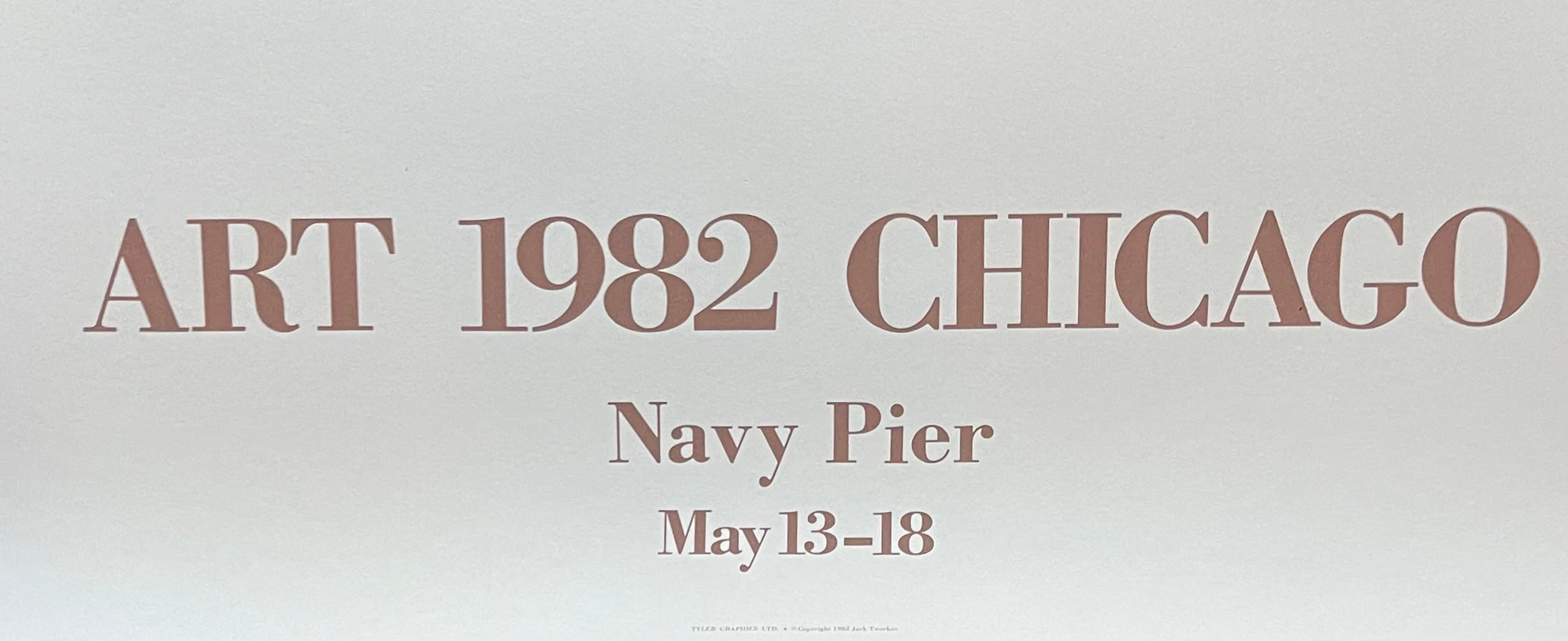 Jack Tworkov, Art 1982 Chicago Navy Pier Poster, 1981
