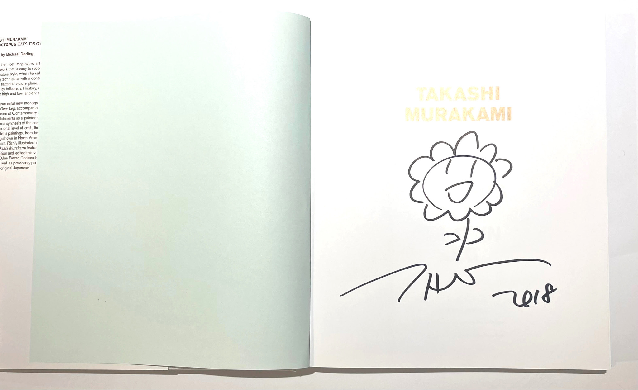 Takashi Murakami, Unique flower drawing, created for the Modern Art ...