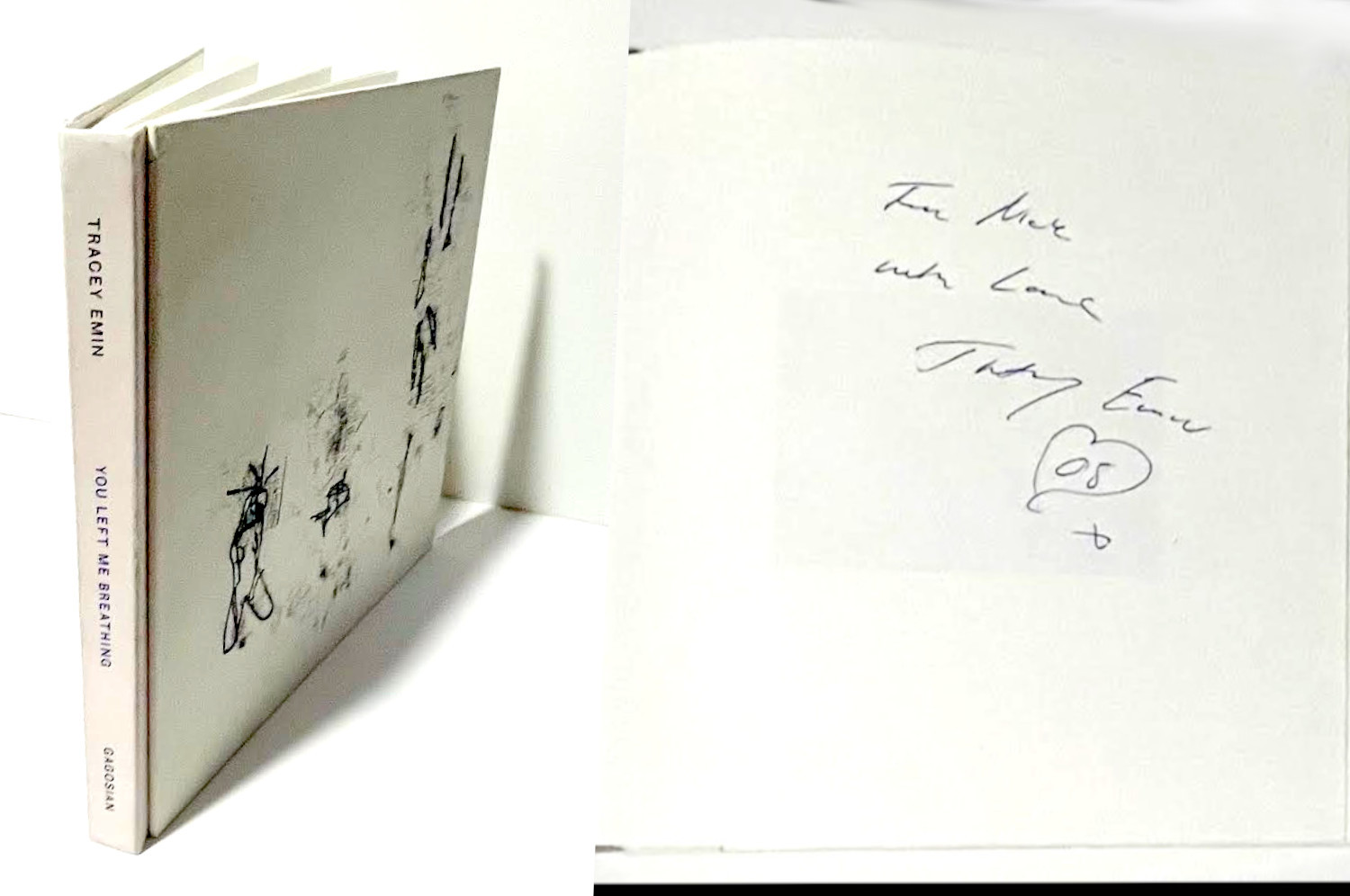 Tracey Emin, You Left Me Breathing (Hand signed and inscribed with a ...