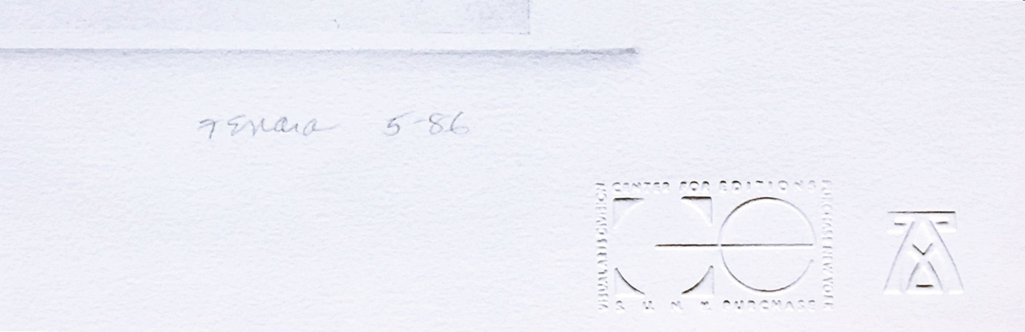 Jackie Ferrara, Untitled, from the Atelier International Portfolio, 1986