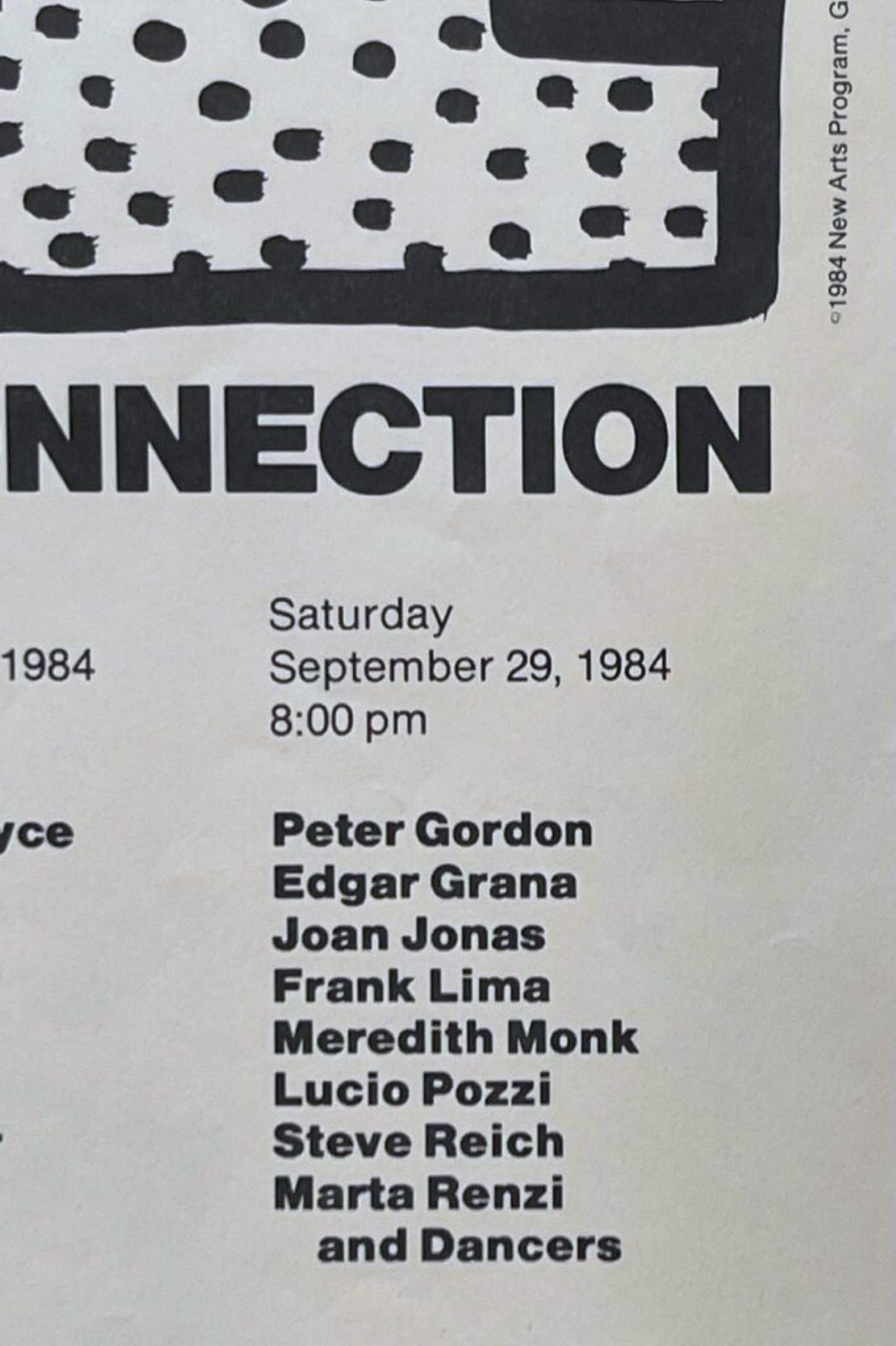 Keith Haring, Keith Haring, original poster for the Kutztown Connection ...