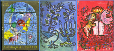 MARC CHAGALL The Jerusalem Windows 1962, LT Ed monograph with two (2 ...