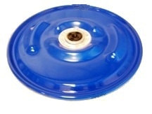 IBC Lid Drum Cover 22-1/2", 316SS, eyebrows, 3" nipple - Custom Metalcraft