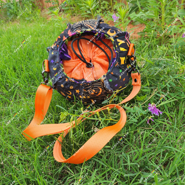 Sam's Bag-o-lantern Pumpkin Crossbody Bag DIGITAL PDF PATTERN