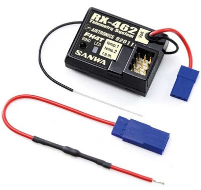 Airtronics RX-462 Telemetry 2.4Ghz Surface Receiver (for MT-4s/M12), 92011