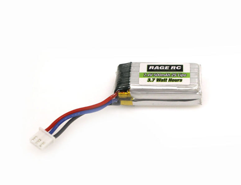 Rage Mini Trek Truck/Truggy 7.4V 500mAh LiPo Battery, C2480