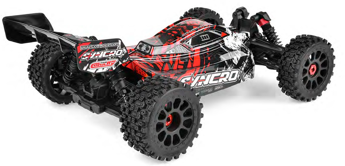 Team Corally Syncro 2WD 1/8 3-4S Brushless Off-Road Buggy RTR - Red (C ...