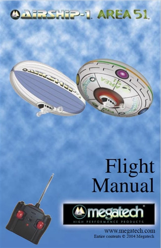 Megatech Airship 1/Area 51 Blimp User Manual Download