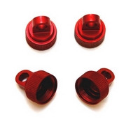 ST Racing CNC Machined Aluminum Upper Shock Caps (Red) 3767R