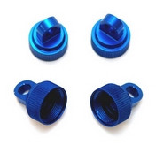 ST Racing CNC Machined Aluminum Upper Shock Caps (Blue) 3767B