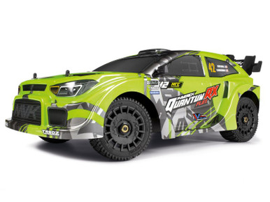 Maverick Fluoro Green Rally Car Body for QuantumRX Rally, "150364"