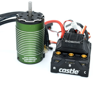 Castle Creations Cobra 8, 25.2V ESC with 1512-2650kV Sensored Motor ...