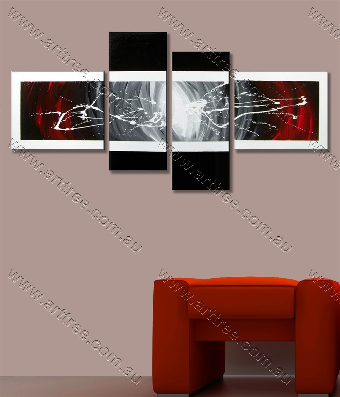 White Color Splash Pattern - arttree.com.au