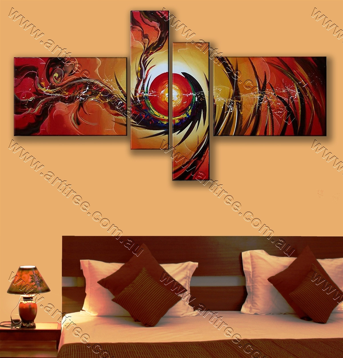 Dark Red Sun - arttree.com.au