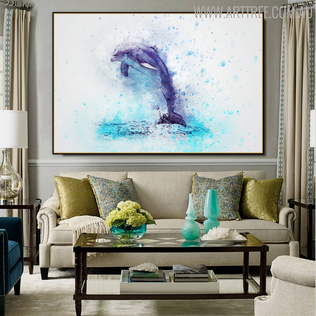 Diving Dolphin - arttree.com.au