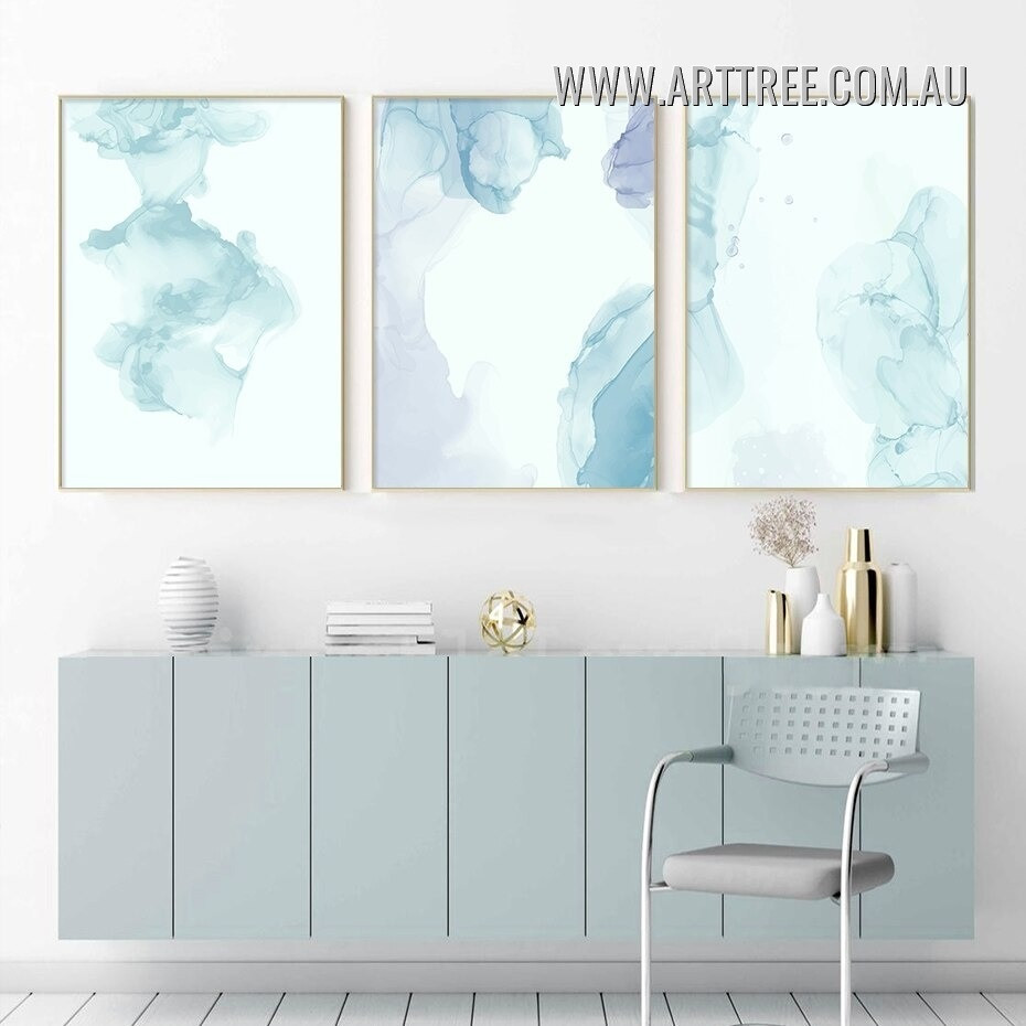 Blue Splodges - arttree.com.au
