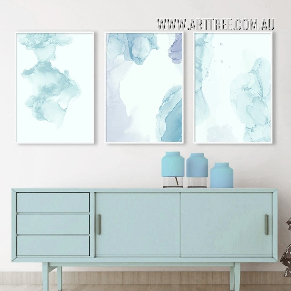 Blue Splodges - arttree.com.au