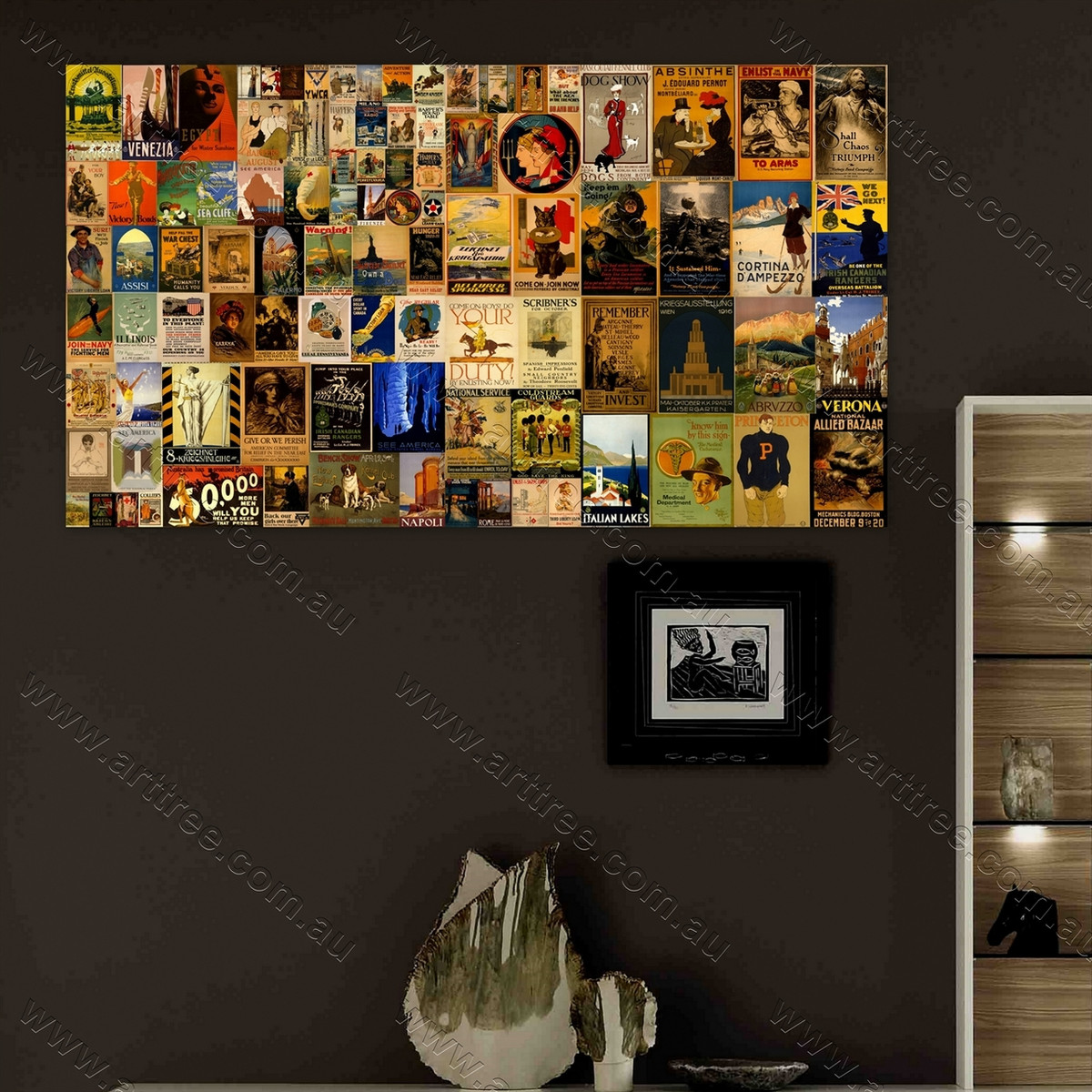 The Regular Vintage Poster Collage - arttree.com.au