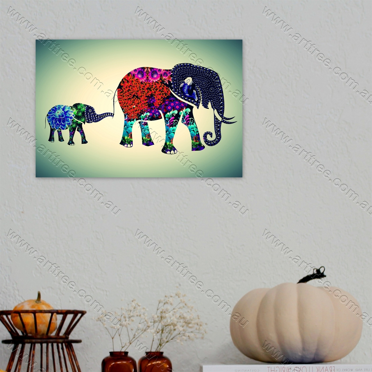 Elephant with Baby Elephant Pop Art - arttree.com.au