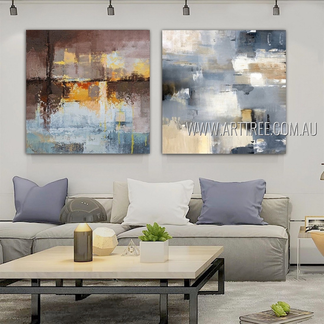 Buy 2 Panel Canvas Painting Set | Free Delivery Oz wide