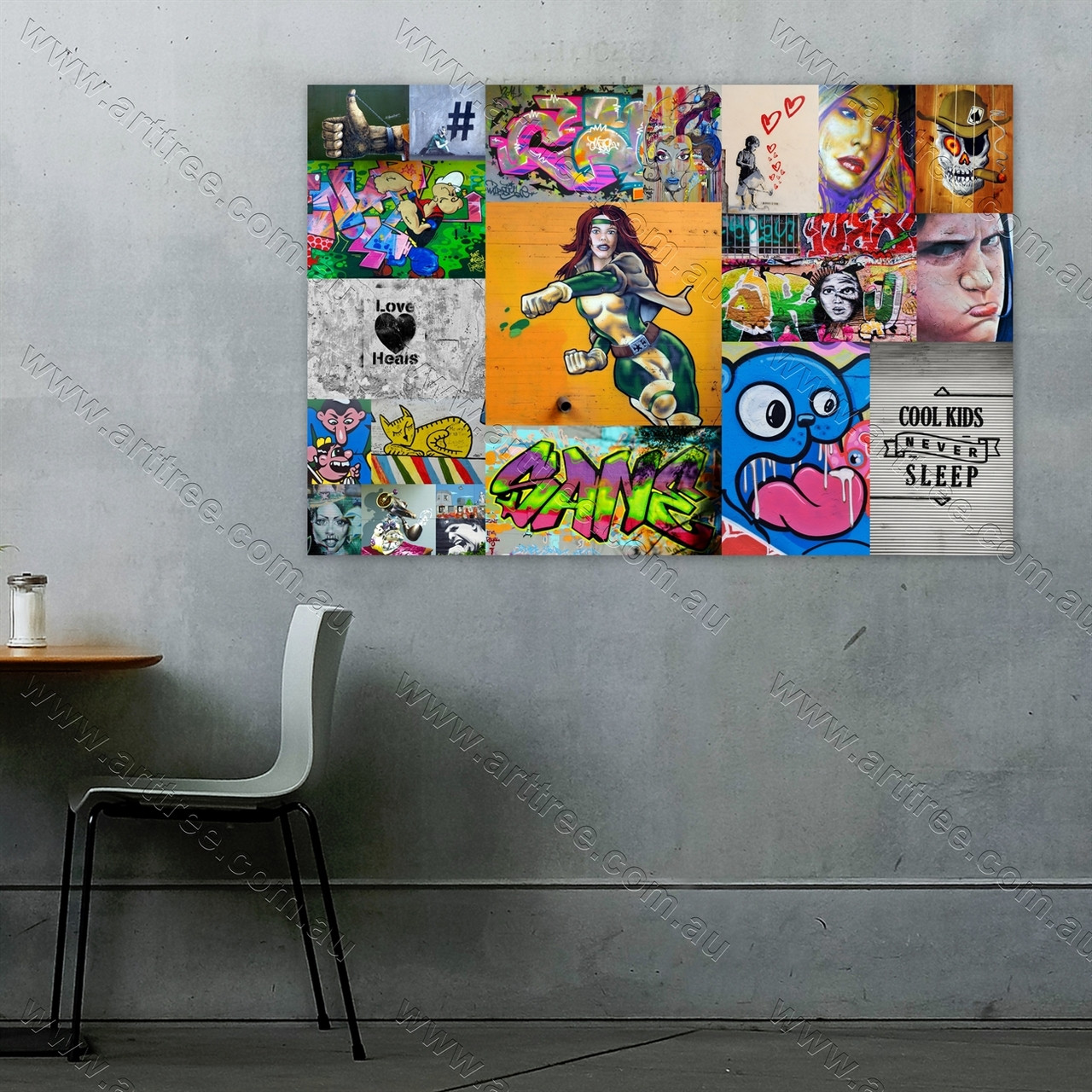Sane Urban Graffiti Collage - arttree.com.au