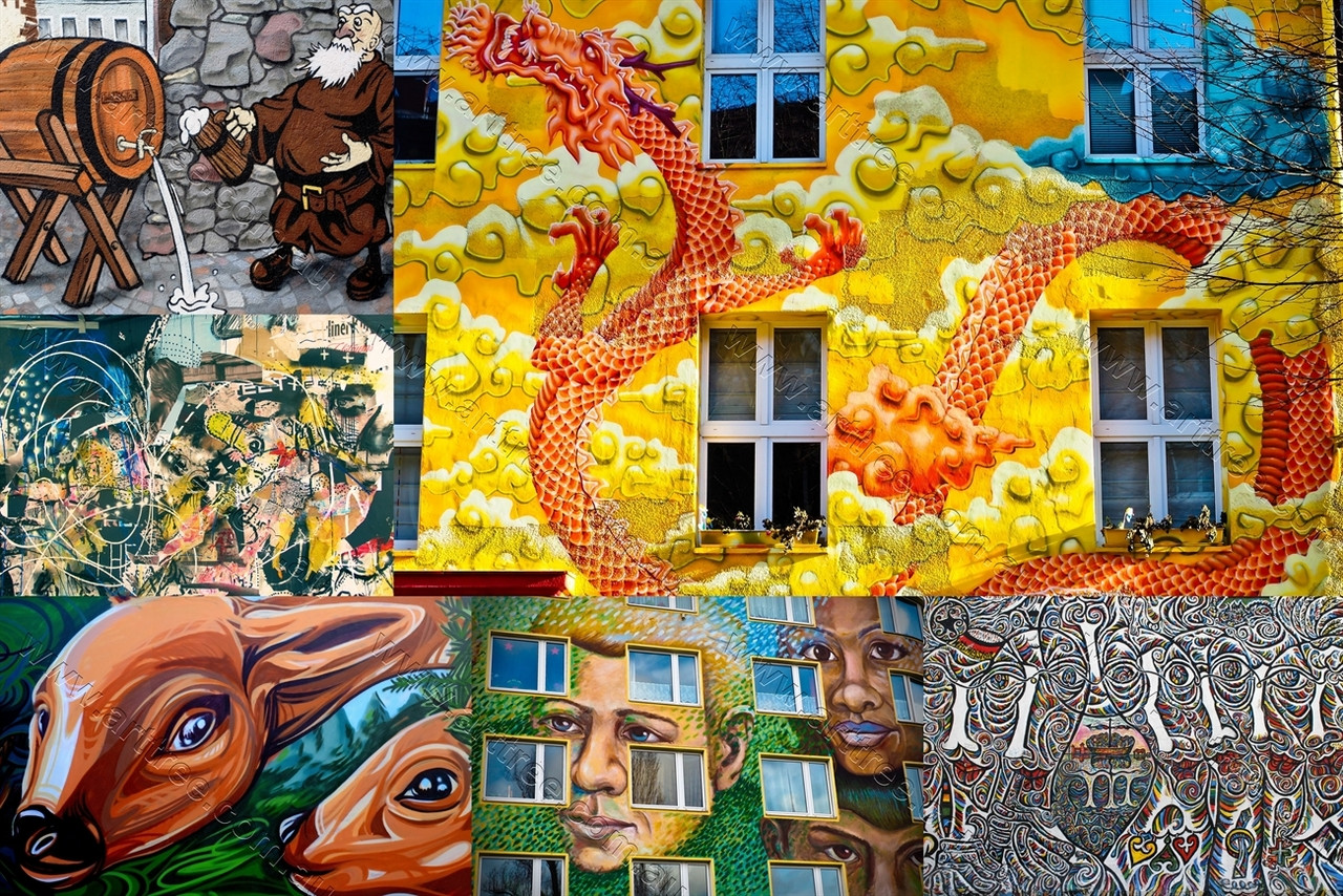 Barrel Urban Graffiti Collage - arttree.com.au