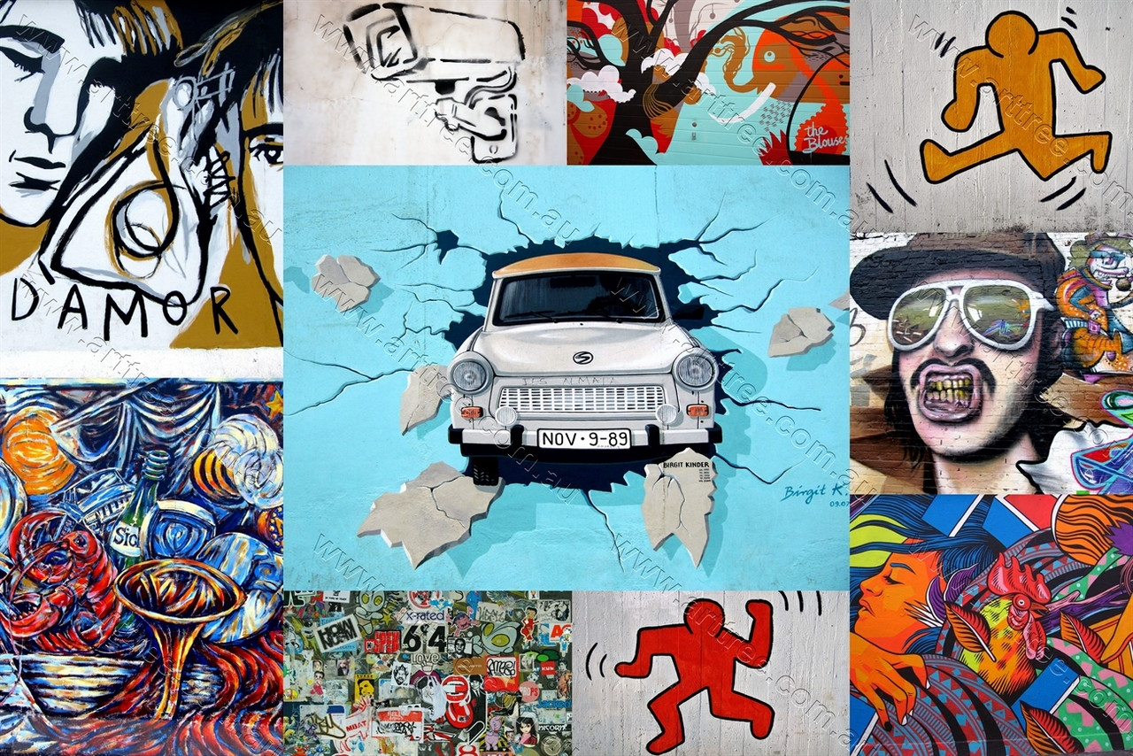 Scrap Street Art Collage - arttree.com.au