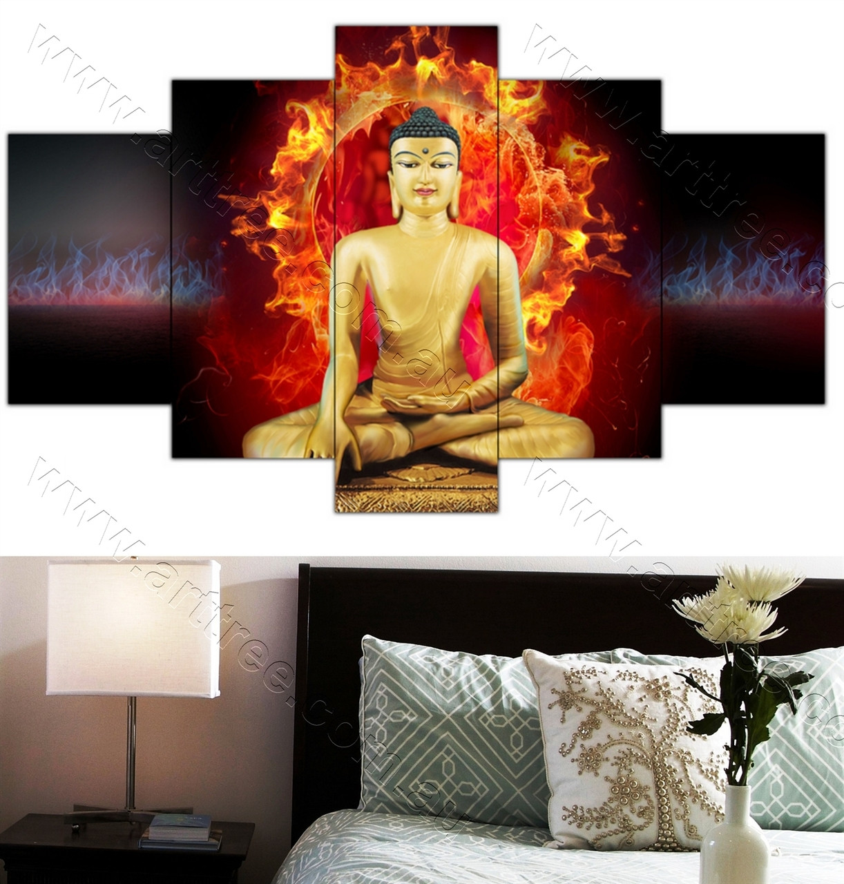 Buddha and Fire - arttree.com.au