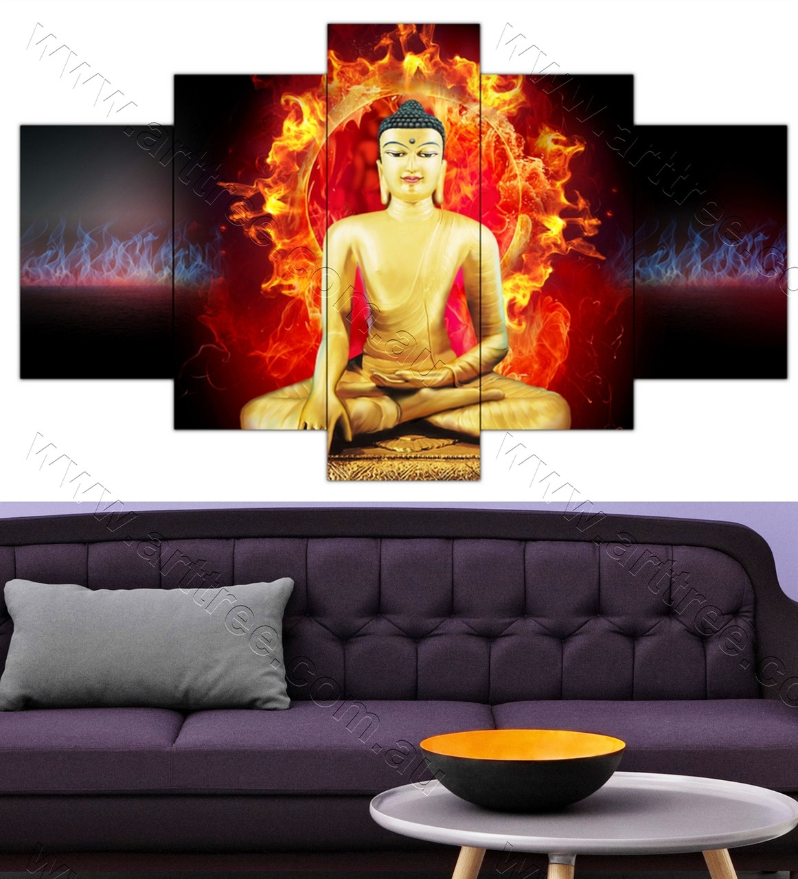 Buddha and Fire - arttree.com.au