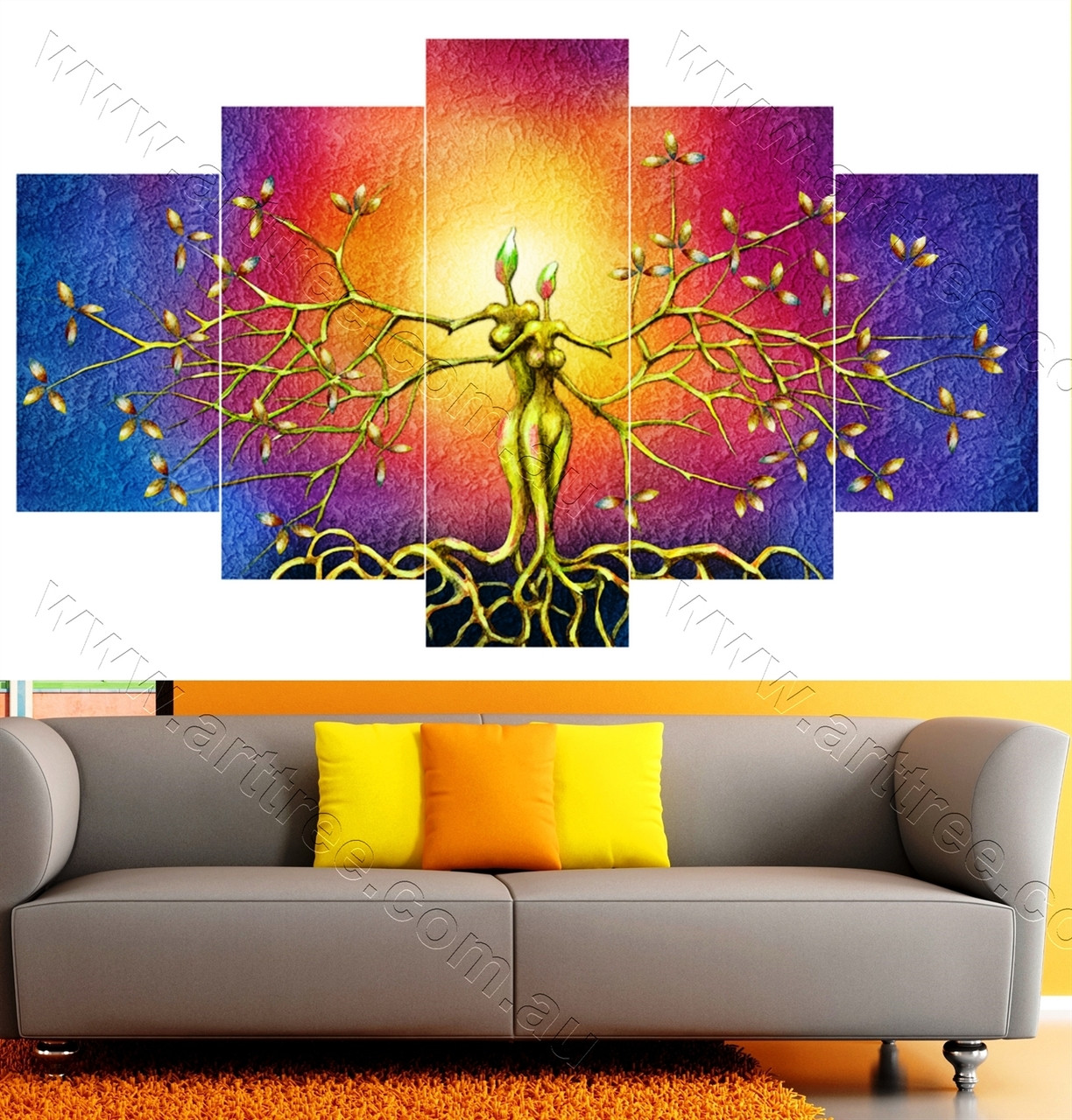 Girl Pattern Tree - arttree.com.au