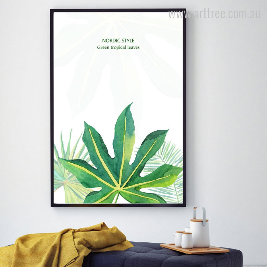 Green Tropical Leaves - arttree.com.au