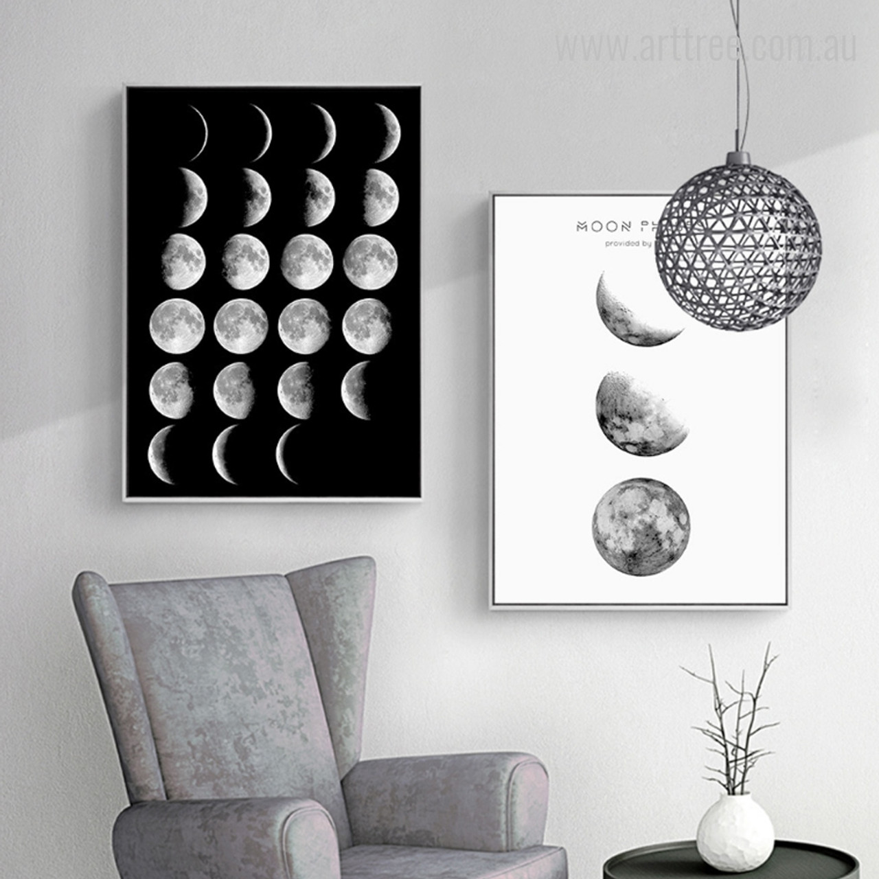 Moon Phases arttree