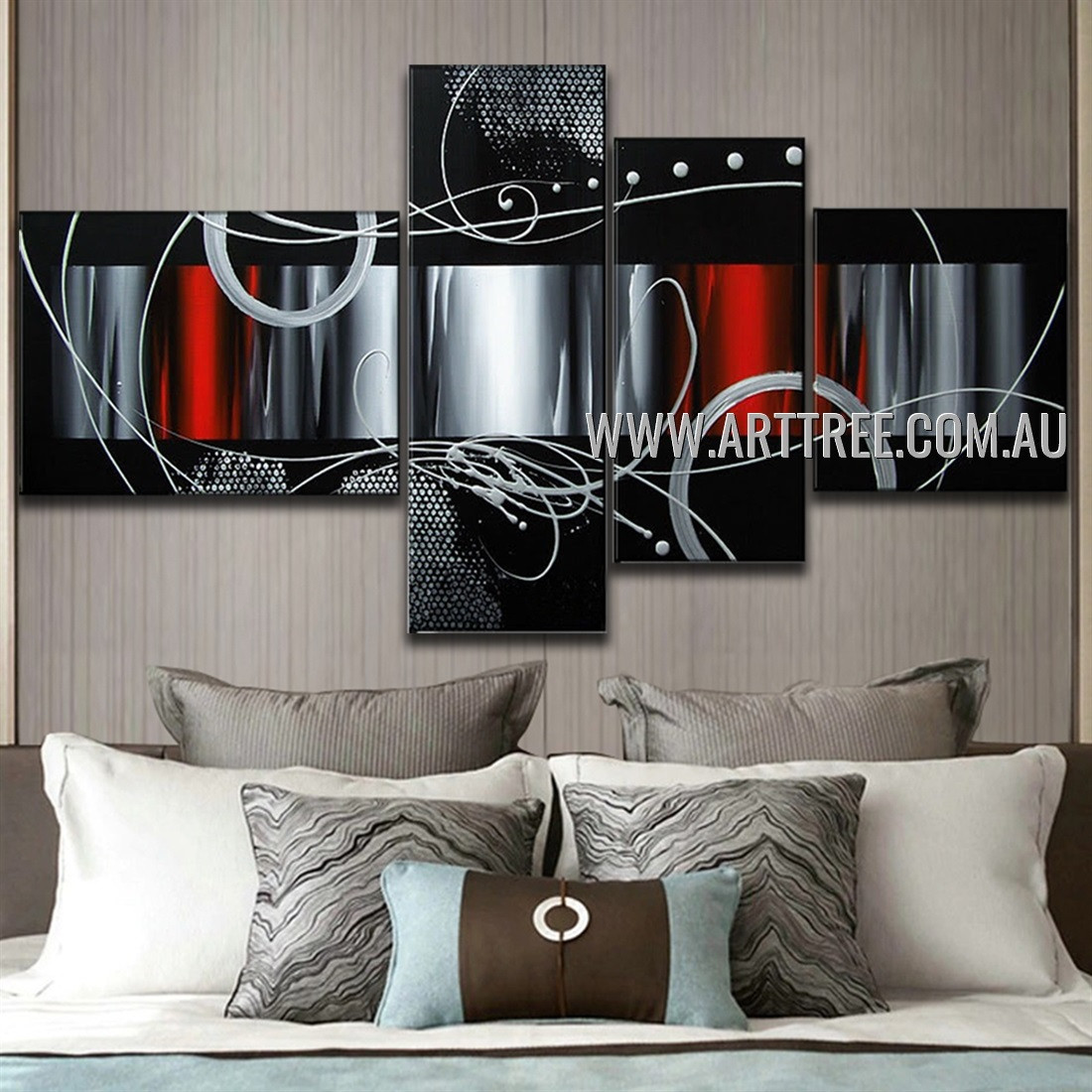 Grey Semicircle Design - arttree.com.au