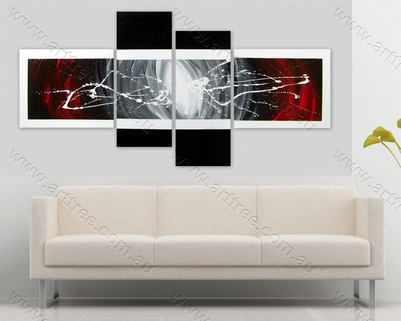 White Color Splash Pattern - arttree.com.au