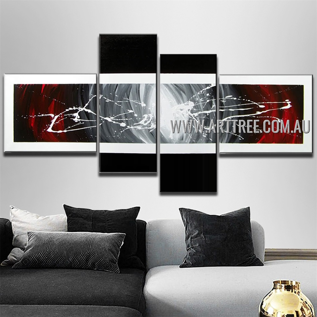 White Color Splash Pattern - arttree.com.au