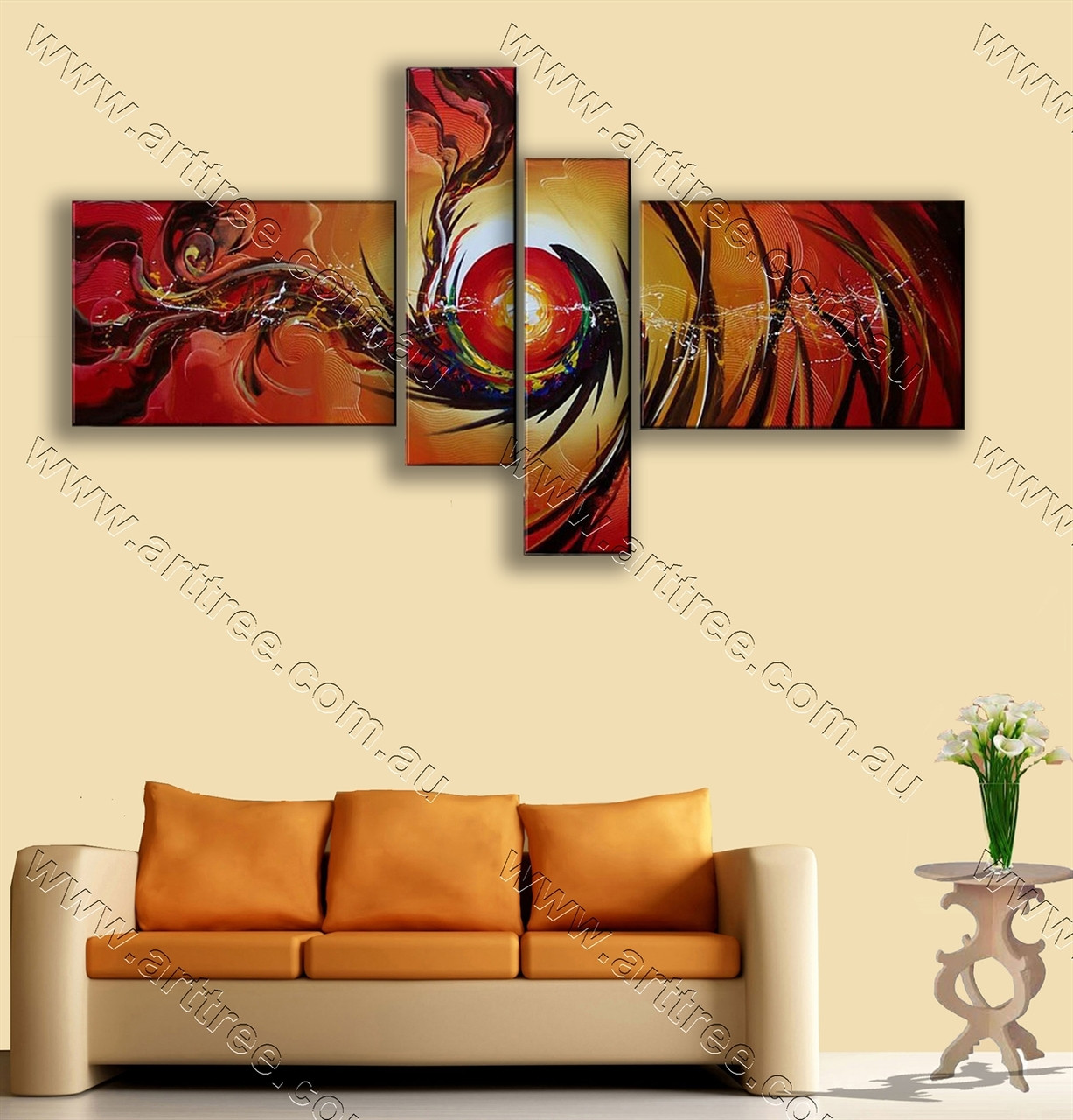 Dark Red Sun - arttree.com.au