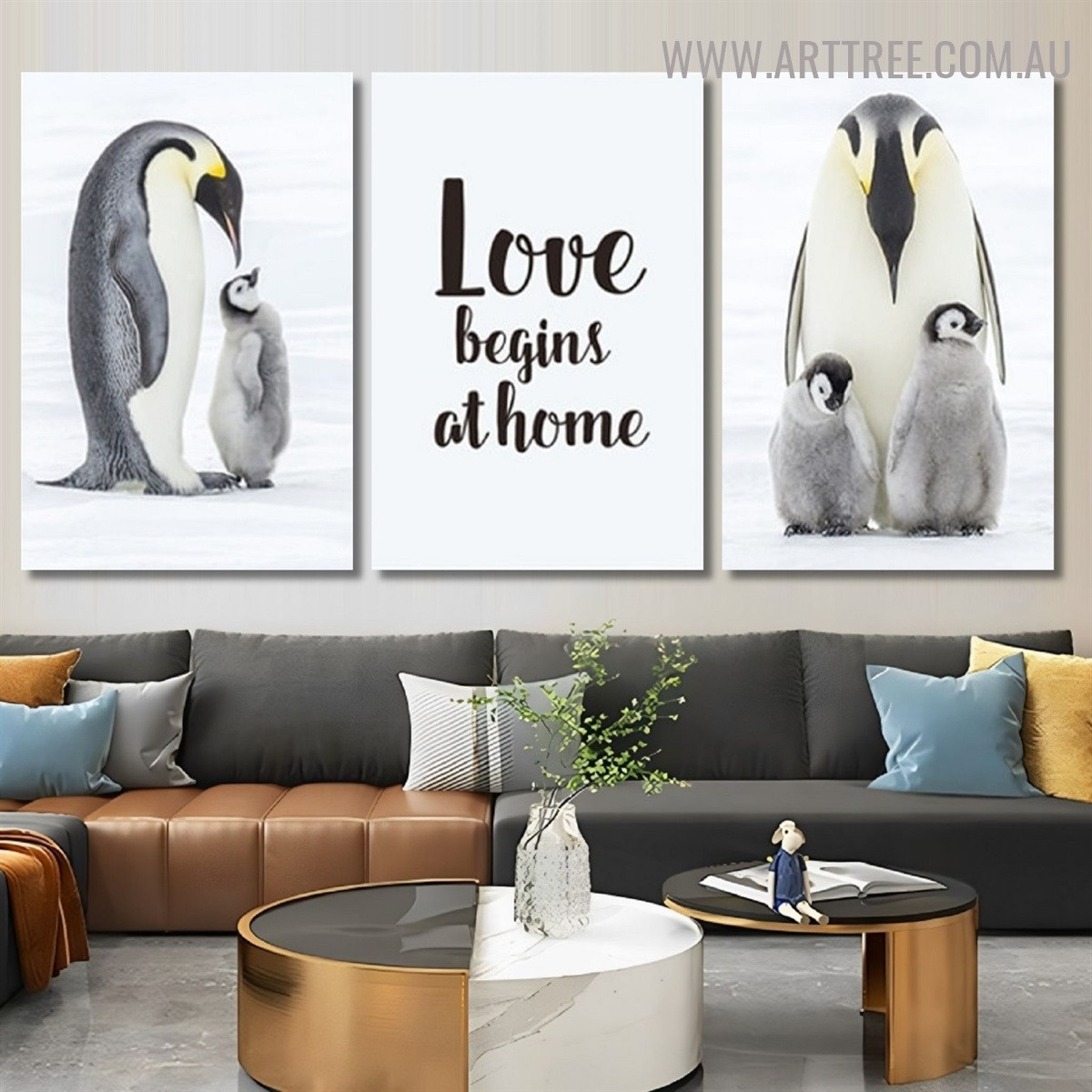 Penguin Canvas Painting Ideas Penguin Canvas Print By Edwards Designs