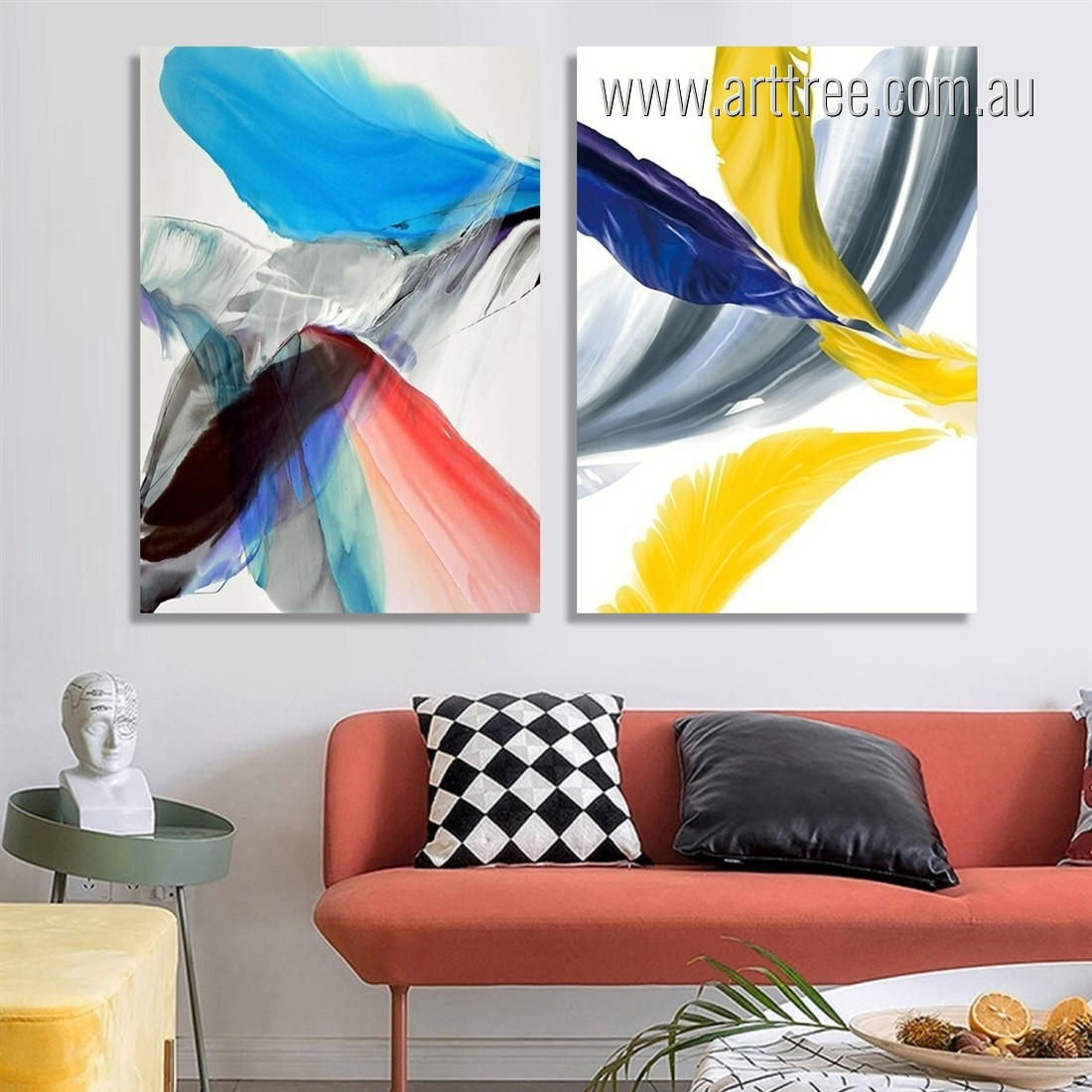 Red Grey - arttree.com.au