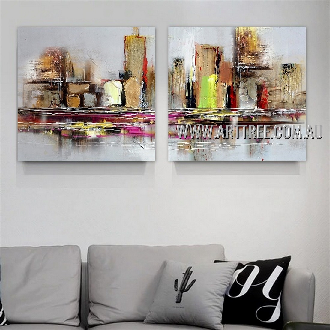 Multicolor Edifices - arttree.com.au
