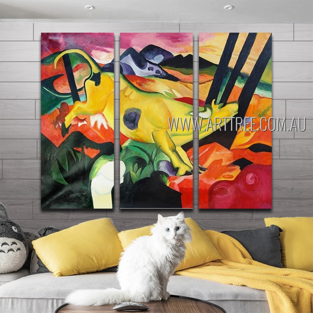 Yellow Cow - arttree.com.au