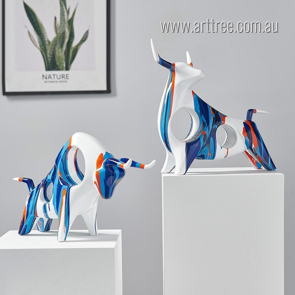 Colorful Bulls - arttree.com.au