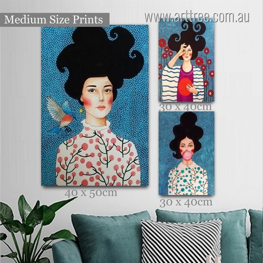 Beautiful Squaw Figure Canvas Prints - arttree.com.au