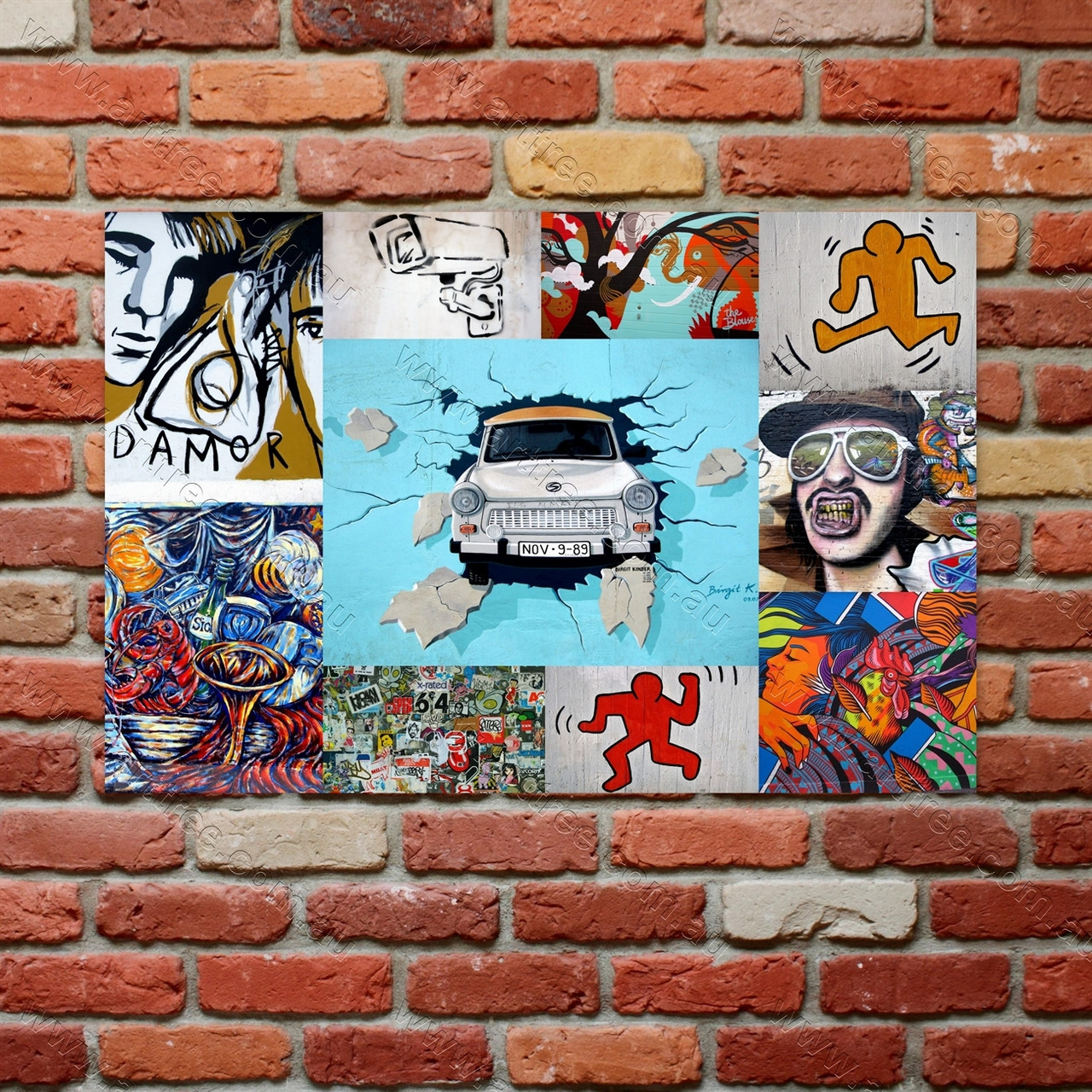 Scrap Street Art Collage - arttree.com.au