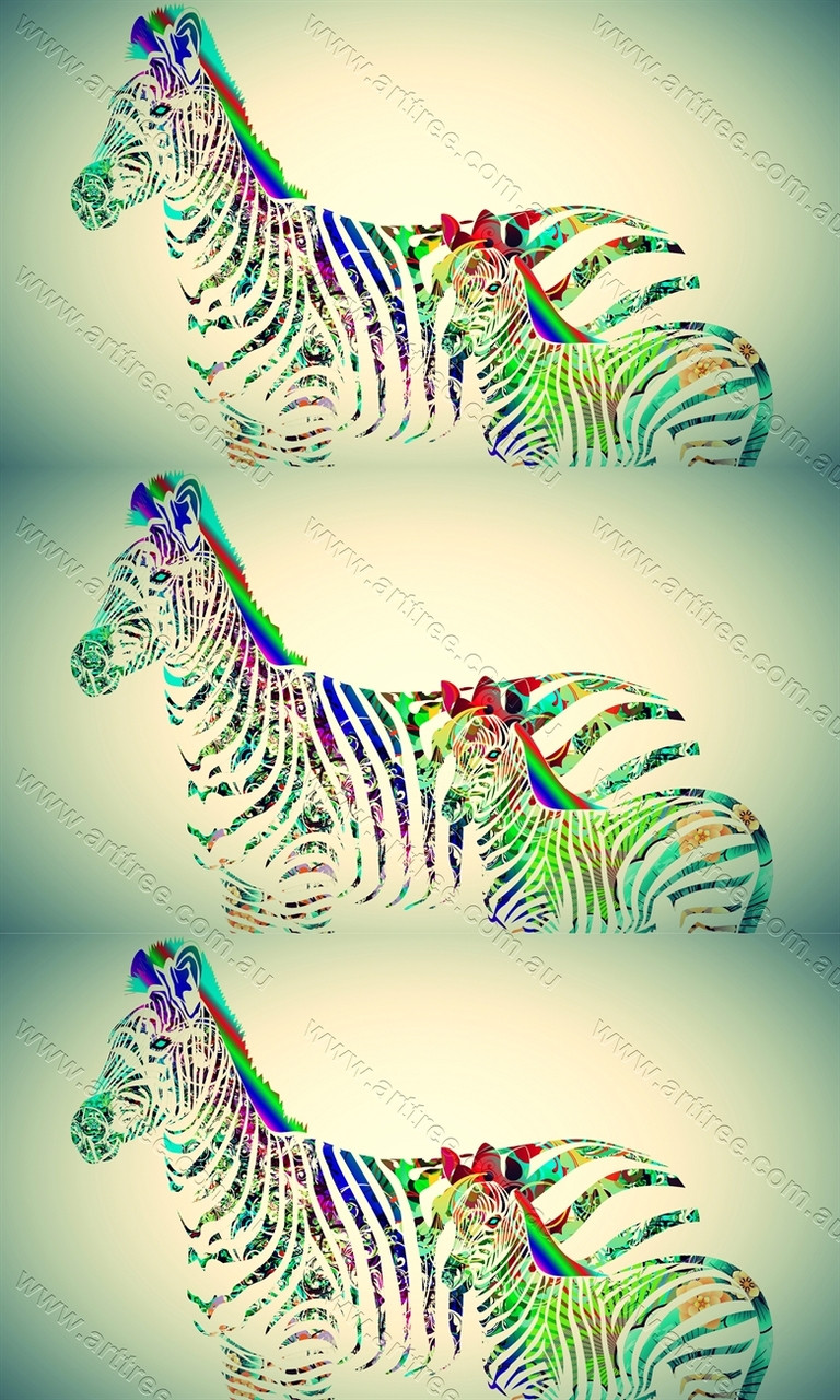 Zebra Collage - arttree.com.au