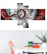 Red Splash Stripe - arttree.com.au