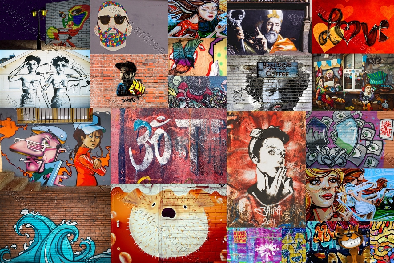 Good Ideas Urban Graffiti Collage - arttree.com.au