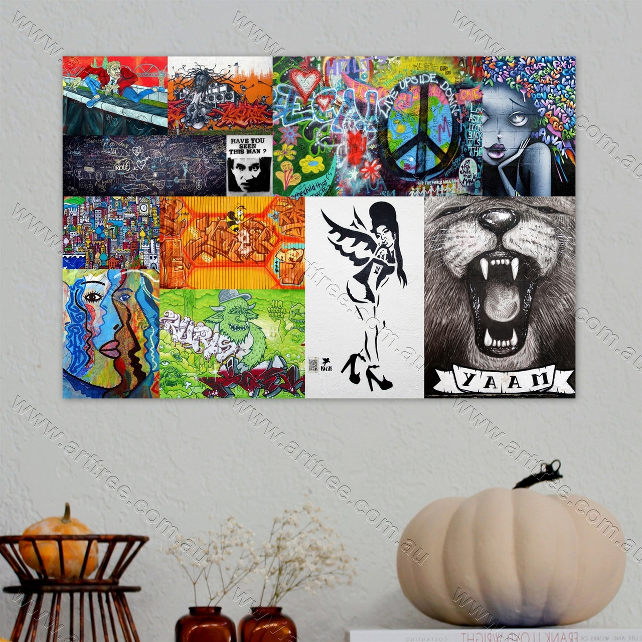 Music Graffiti Street Art Collage - arttree.com.au